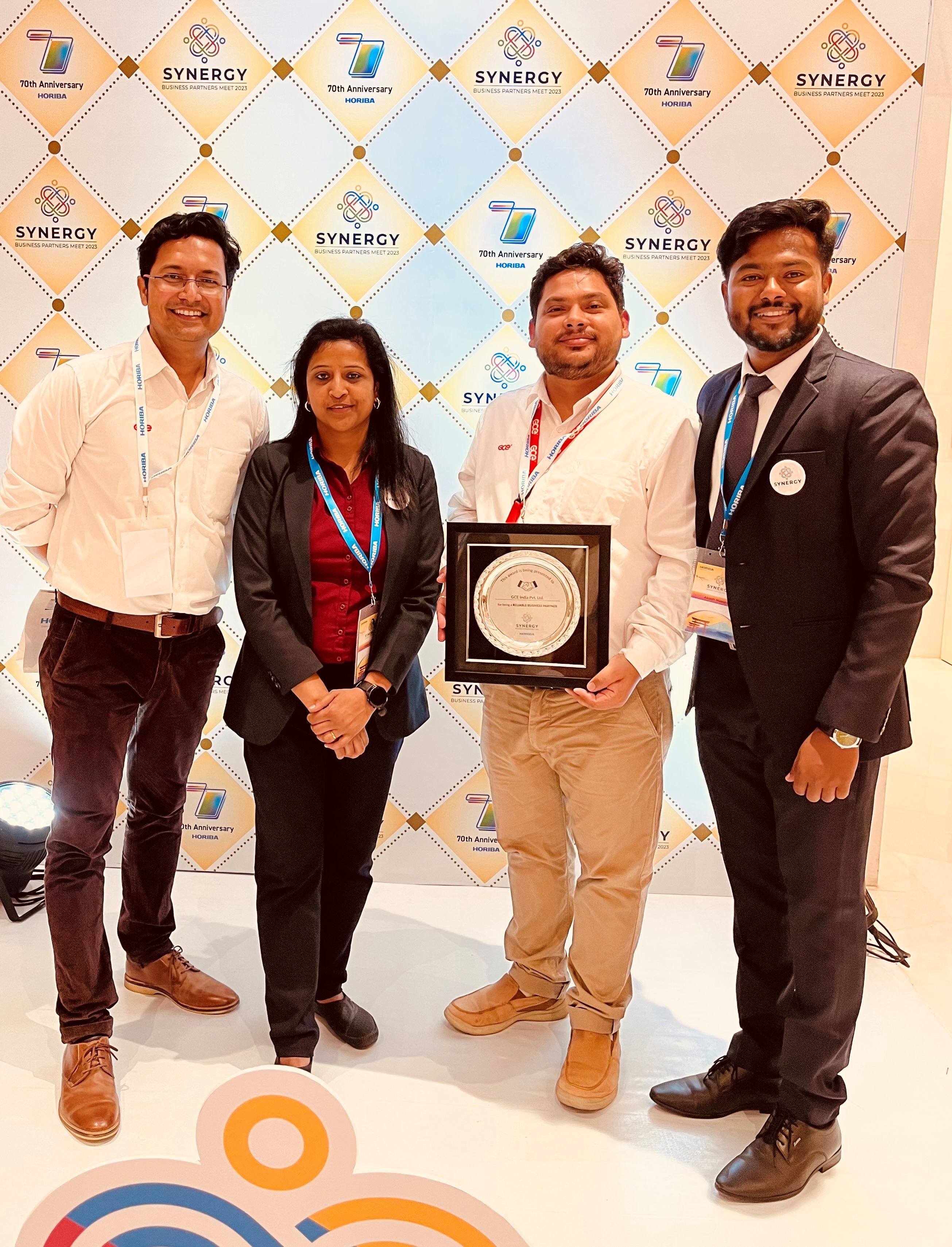 GCE India receives "Reliable Business Partner" Award